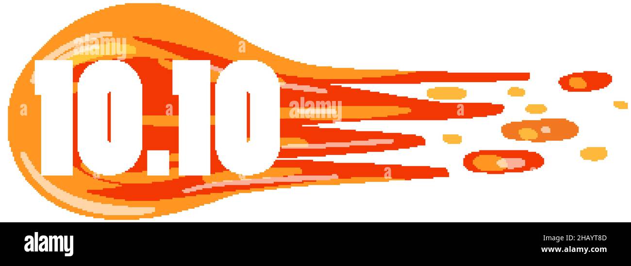 10.10 font logo for advertising illustration Stock Vector Image & Art ...