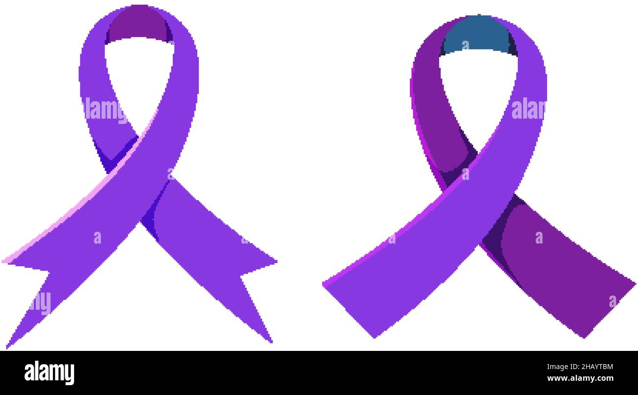 Epilepsy awareness ribbon isolated illustration Stock Vector Image ...