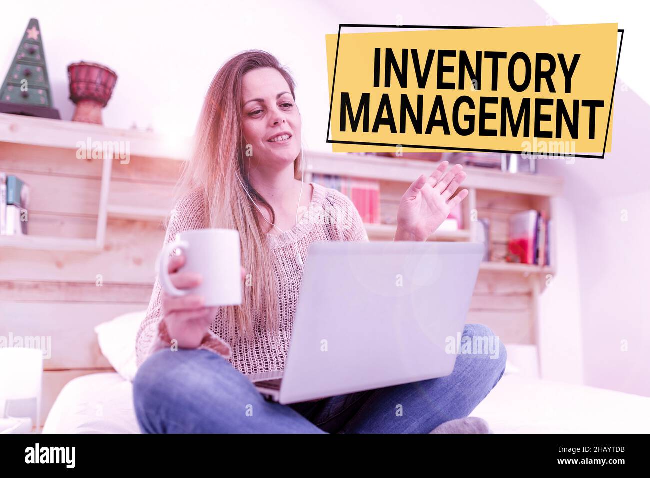 Text sign showing Inventory Management. Word for Overseeing Controlling ...