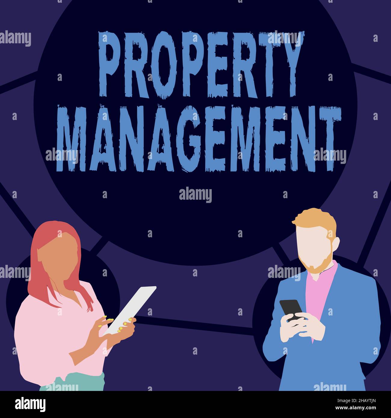 Text sign showing Property Management. Word Written on Overseeing of ...
