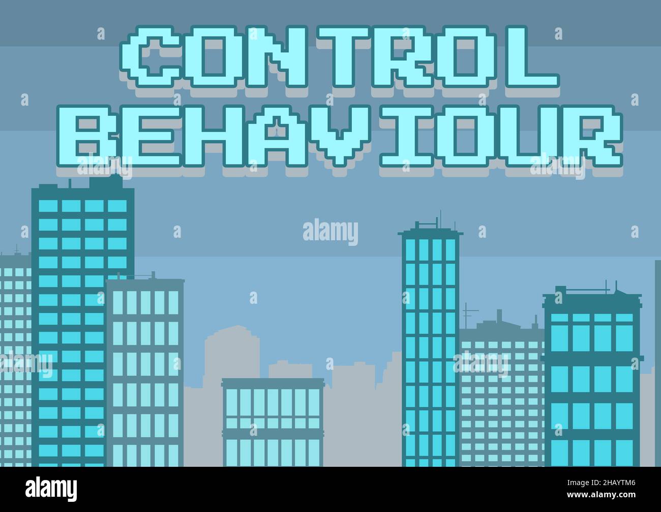 Handwriting text Control Behaviour. Word for Exercise of influence and ...