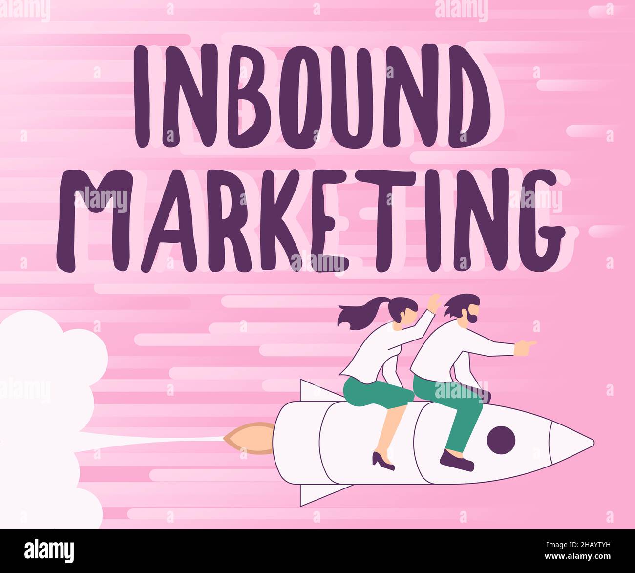 Text Sign Showing Inbound Marketing Internet Concept Process Of Attracting The Attention Of