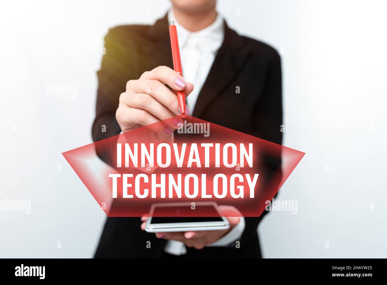 Inspiration showing sign Innovation Technology. Business showcase New ...