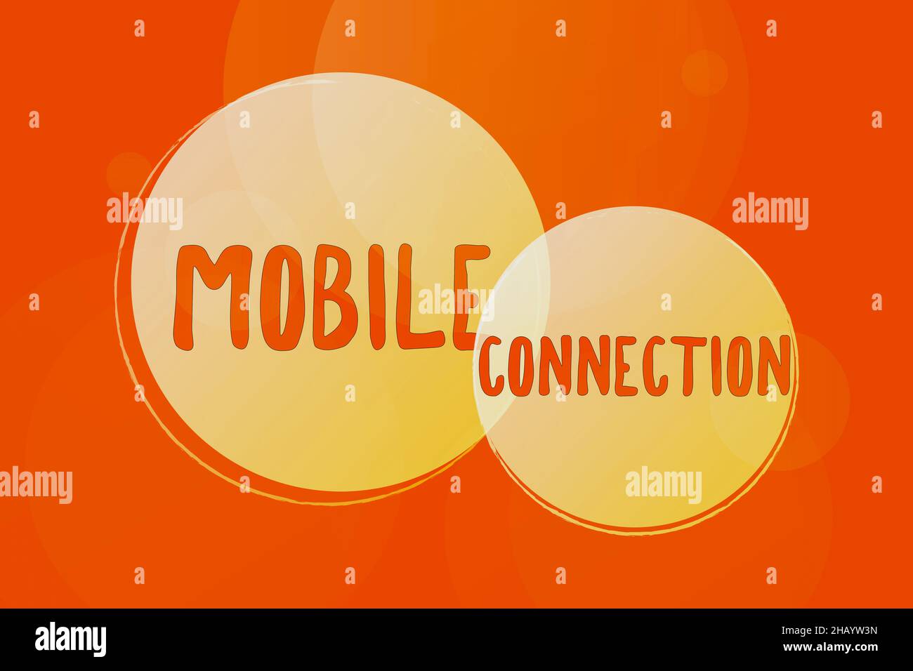 Sign Displaying Mobile Connection Business Concept Secure Universal Login Solution Using Mobile