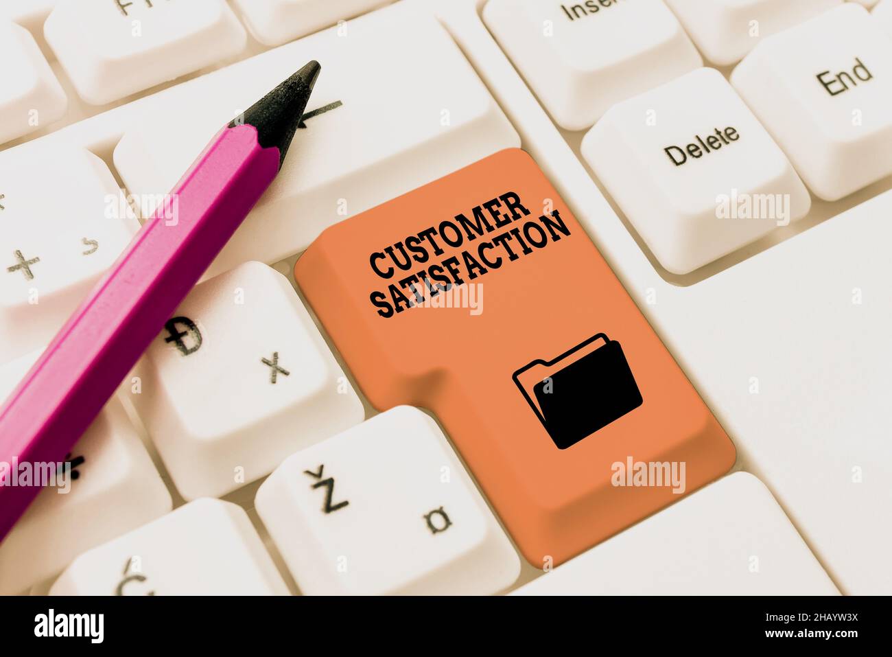 Text showing inspiration Customer Satisfaction. Business concept Exceed ...