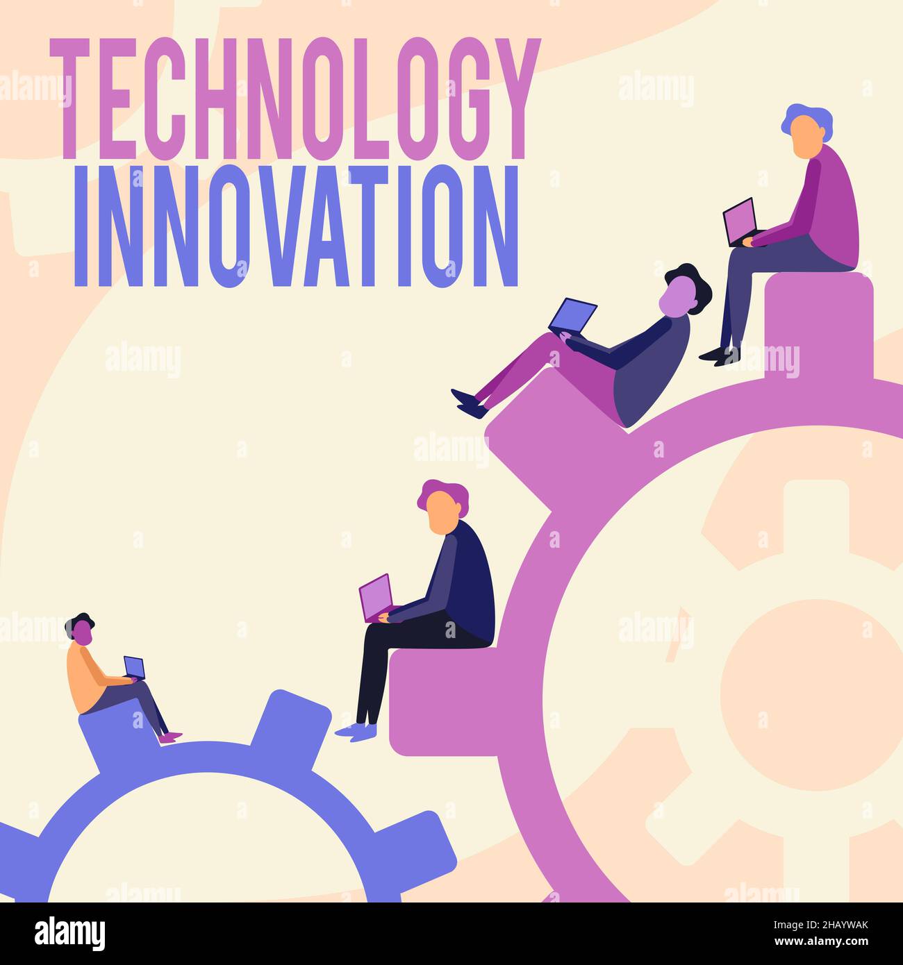 Conceptual display Technology Innovation. Business overview advanced ...