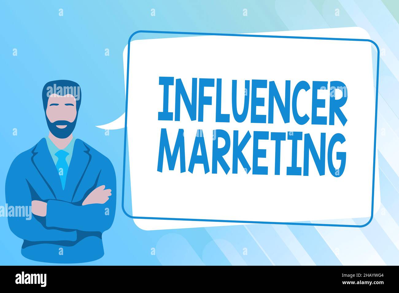 Hand writing sign Influencer Marketing. Business concept Endorser who ...