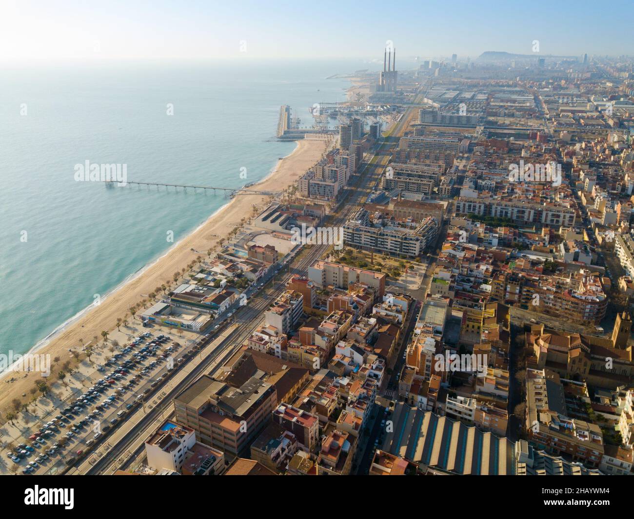 Badalona spain aerial hi-res stock photography and images - Alamy