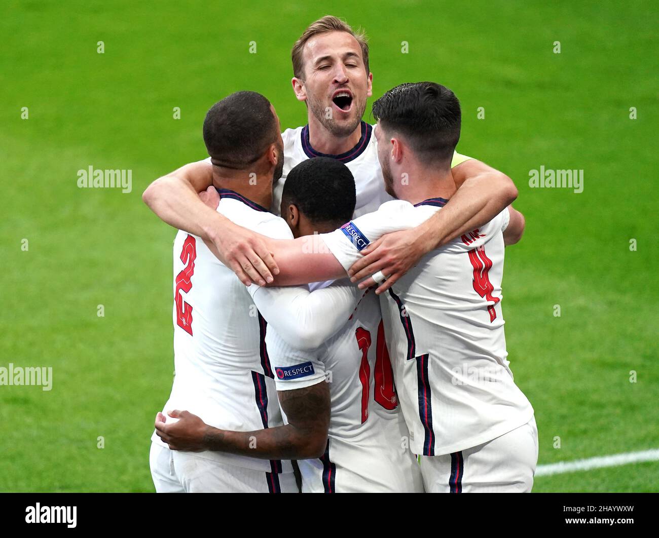 File photo dated 22-06-2021 of England's Raheem Sterling Kyle Walker ...