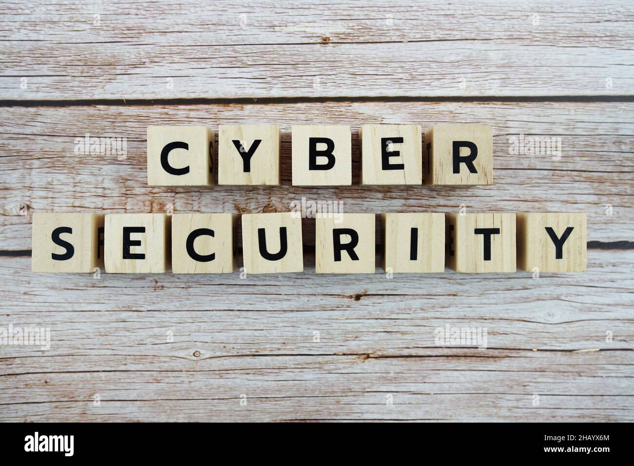 Cyber Security word alphabet letters on wooden background Stock Photo ...
