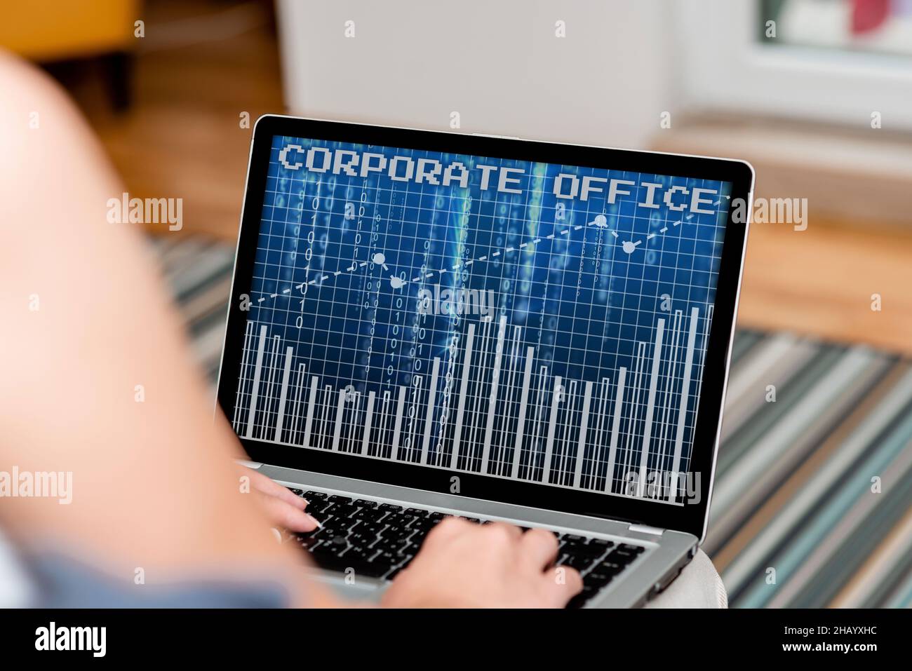 Conceptual caption Corporate Office. Business idea home department that ...