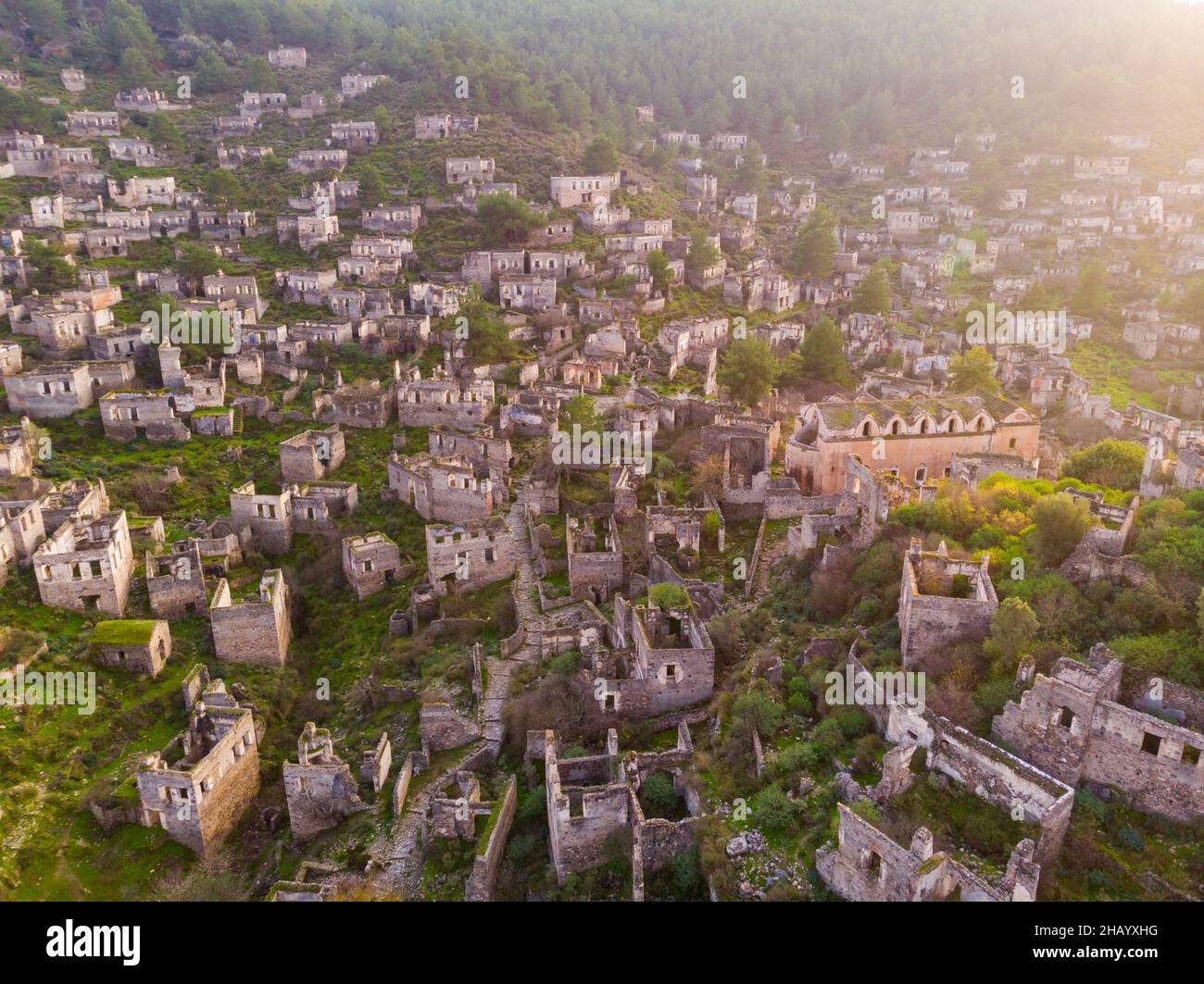 Kayakoy aerial hi-res stock photography and images - Alamy