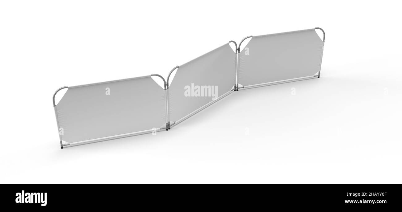 White Brandable Partition Divider Floor Stand for Exhibition Stands and ...