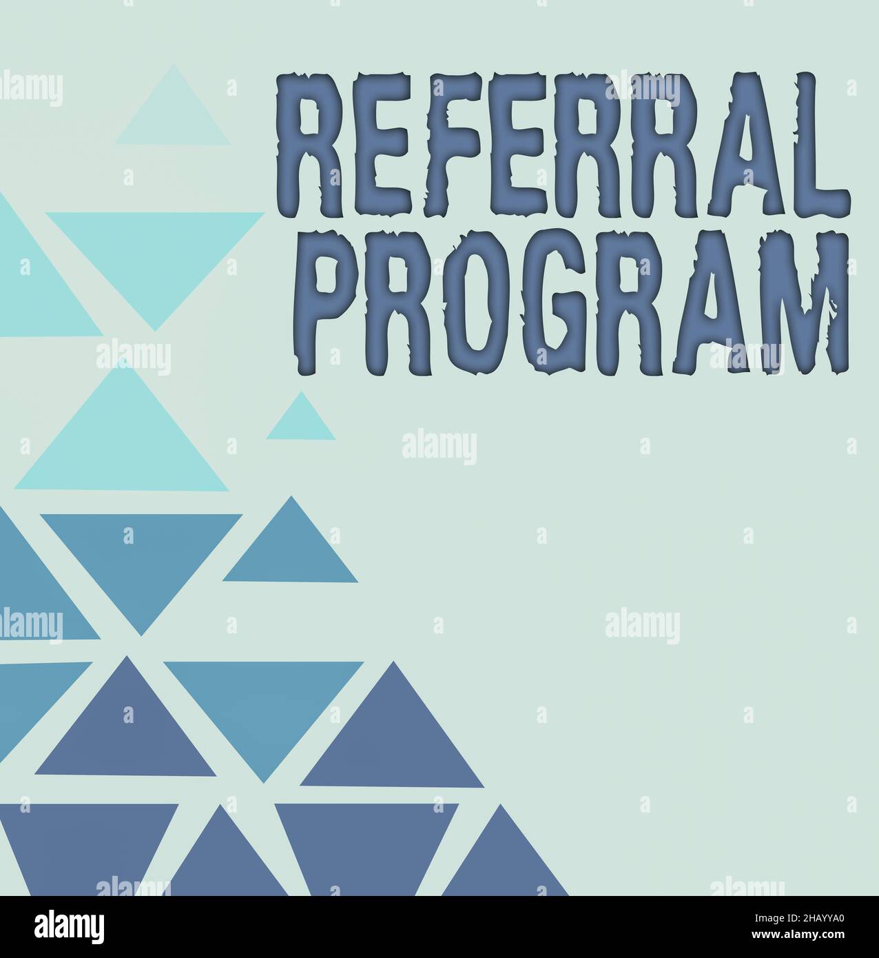Conceptual display Referral Program. Conceptual photo sending own ...