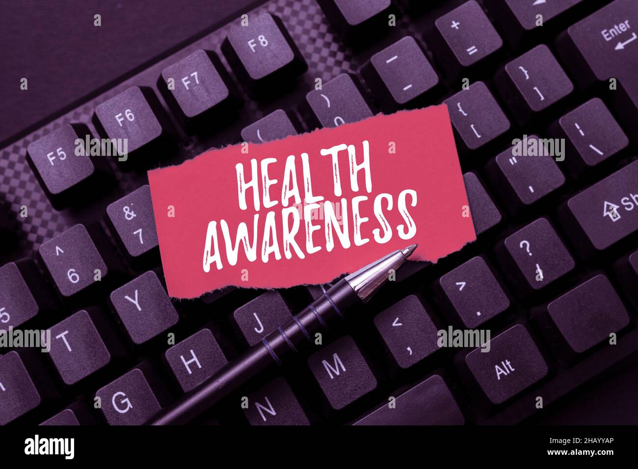 Text sign showing Health Awareness. Concept meaning Promoting community ...