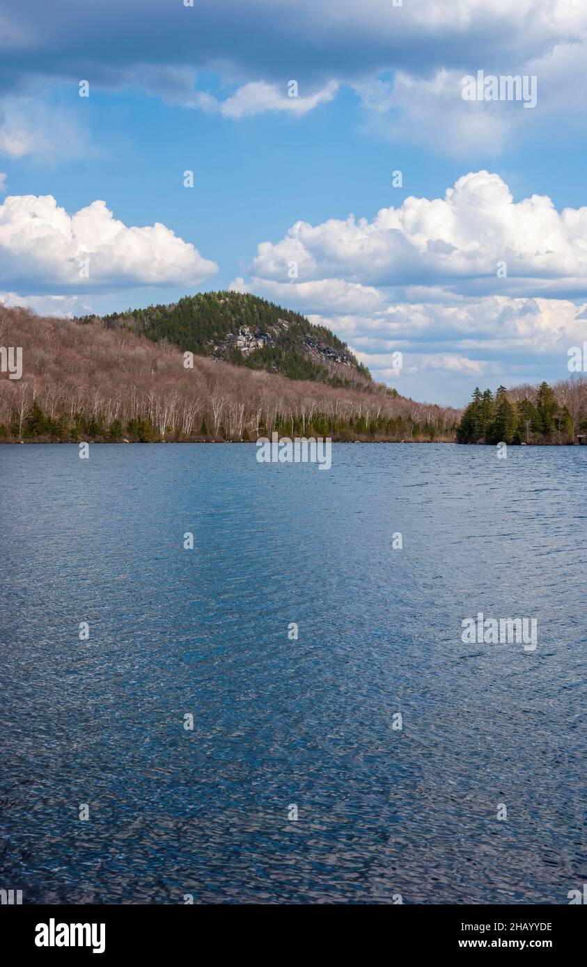 Spice Mountain - a granite cliff by Kettle Pond, in Groton State Park ...