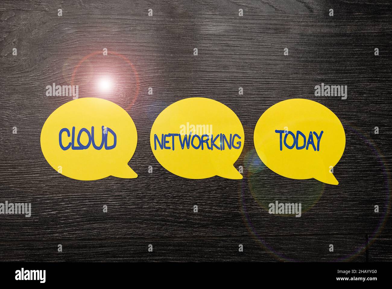 Conceptual display Cloud Networking. Conceptual photo is term describing access of networking ...