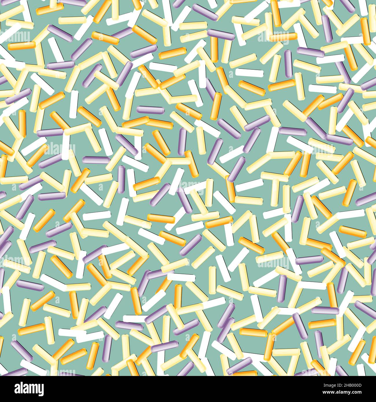 Seamless pattern with candy donut glaze on color background. 3d ...