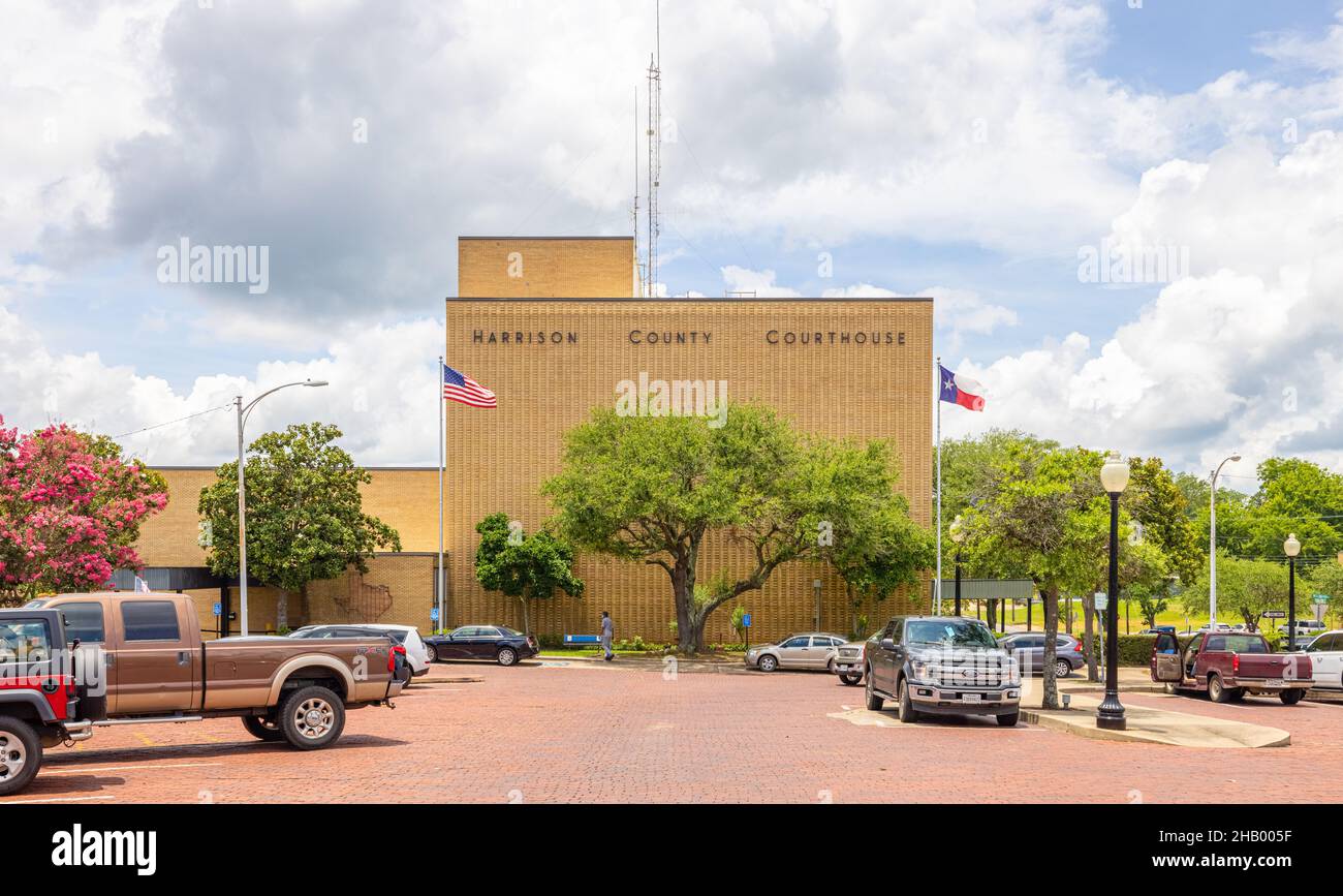 Marshall, Texas, USA - June 28, 2021: The Harrison County Courthouse ...