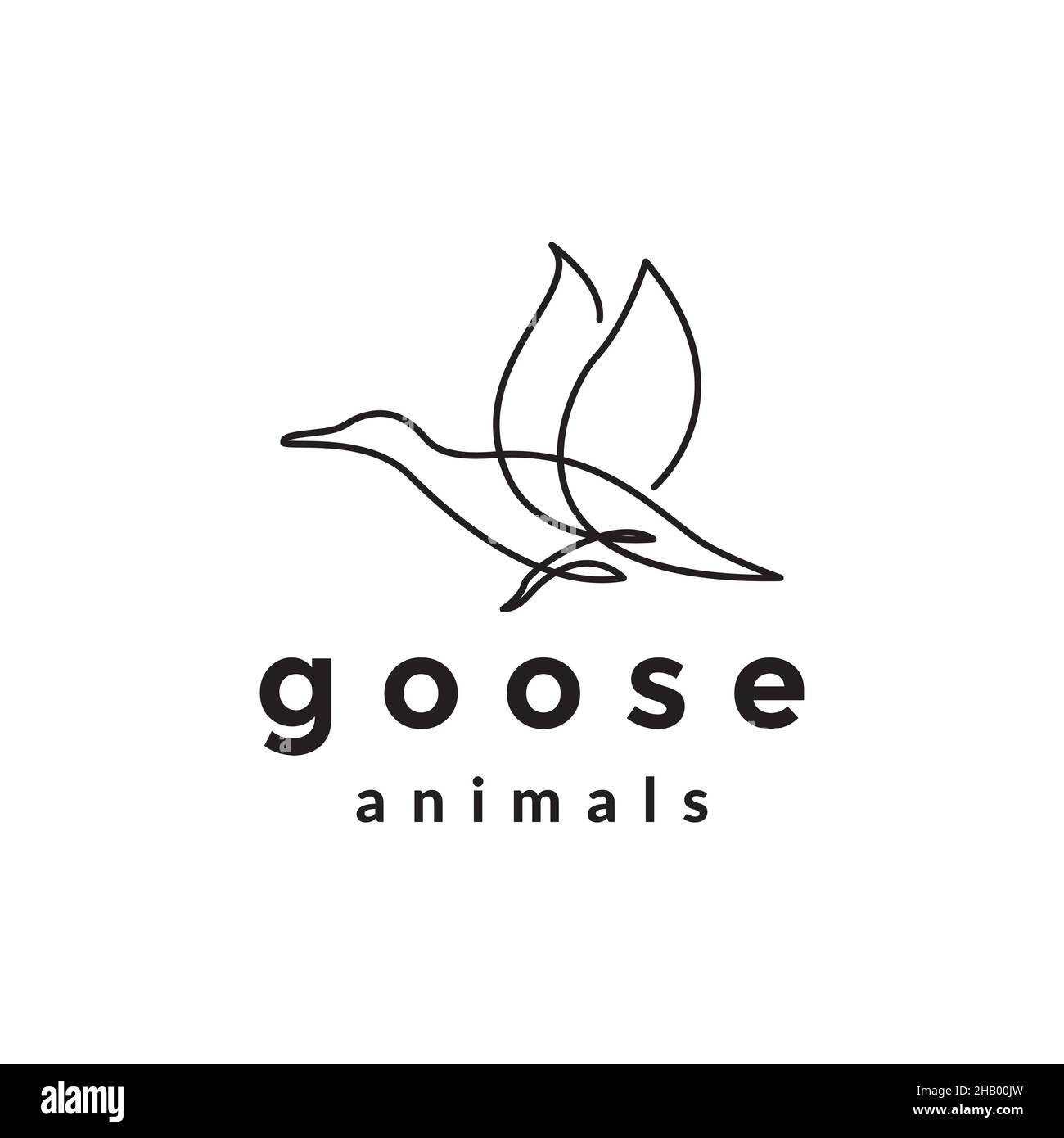 One goose Stock Vector Images - Alamy