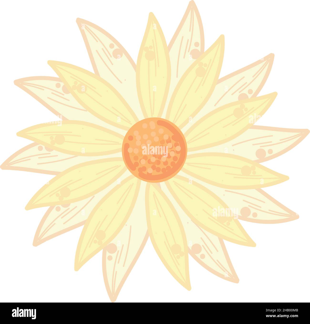 Beautiful plants sunflower leaves Stock Vector Images - Alamy