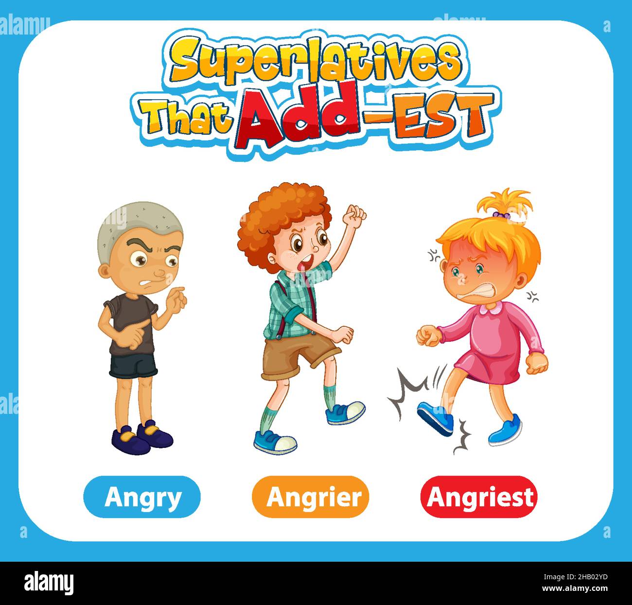 Cartoon illustration letter angry expression Stock Vector Images - Alamy