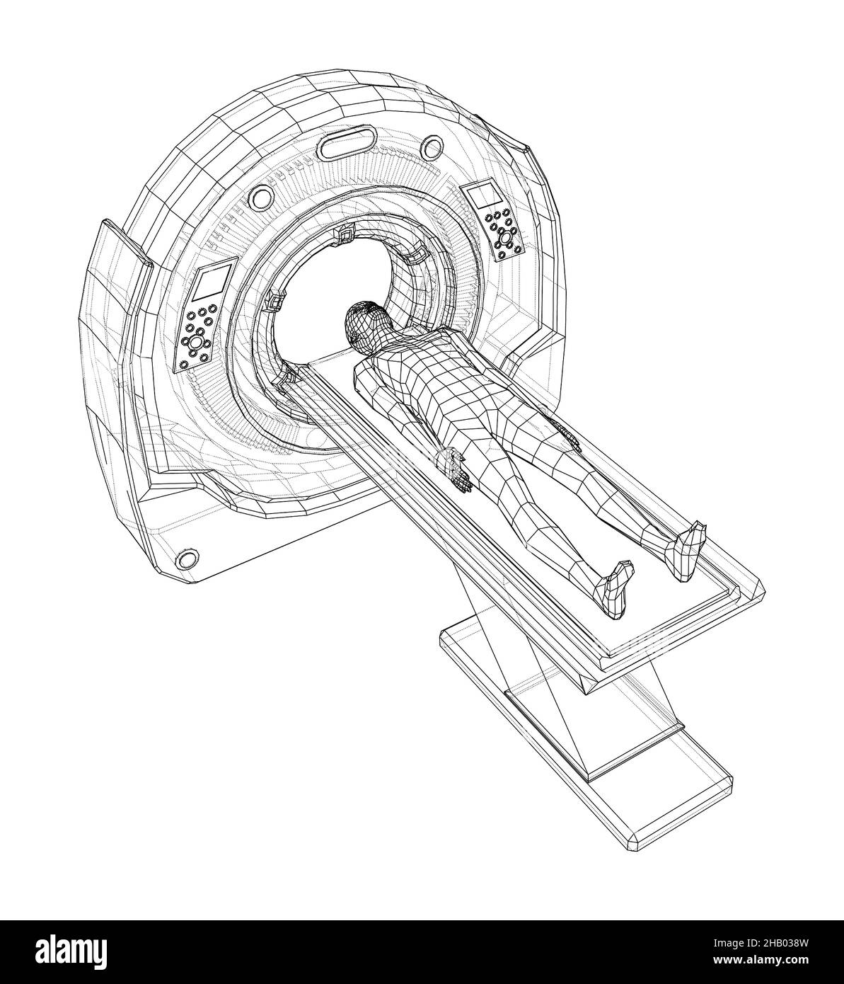 MRI machine scanning patient inside Stock Photo - Alamy