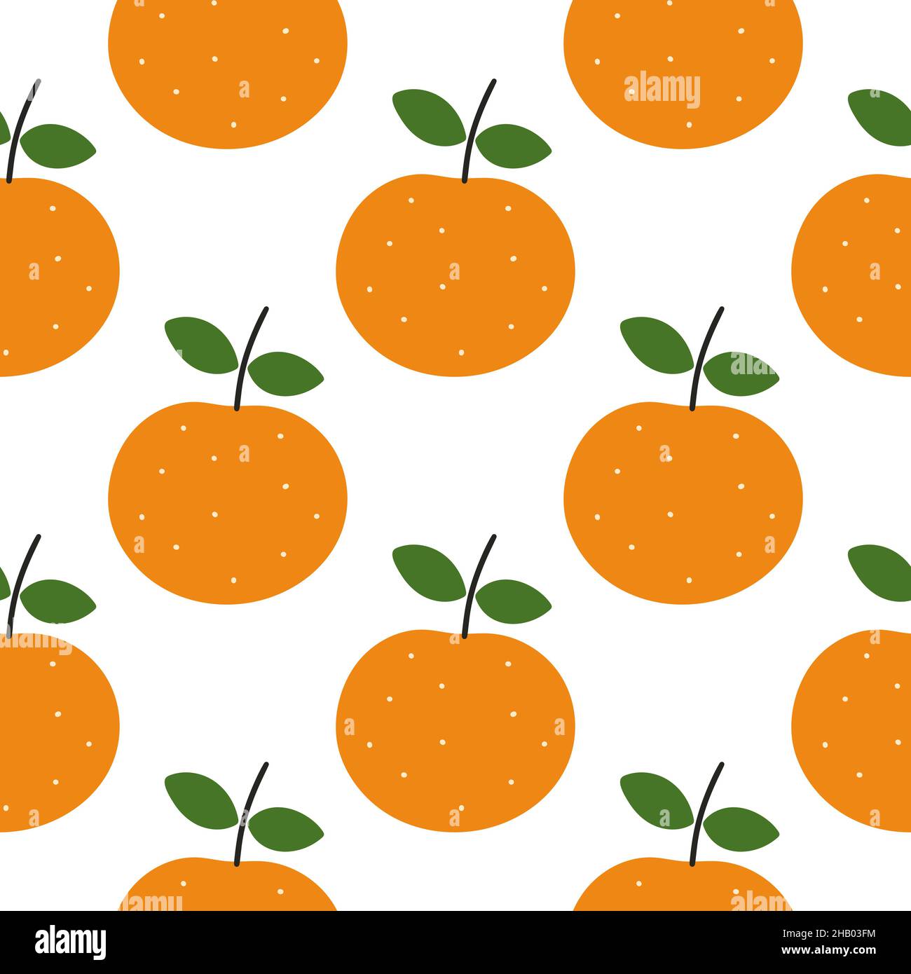Tropical seamless pattern with oranges vector illustration Stock Vector ...