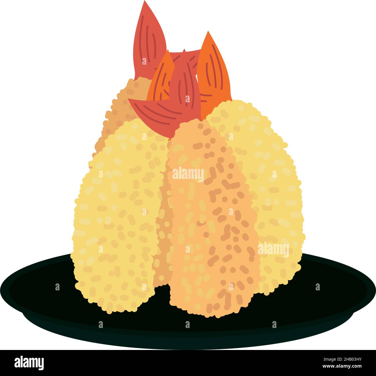 Delicious fried breaded white Stock Vector Images - Alamy