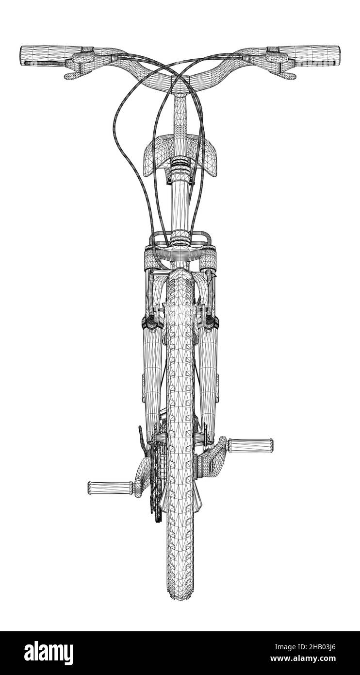 Bike Front View Vector