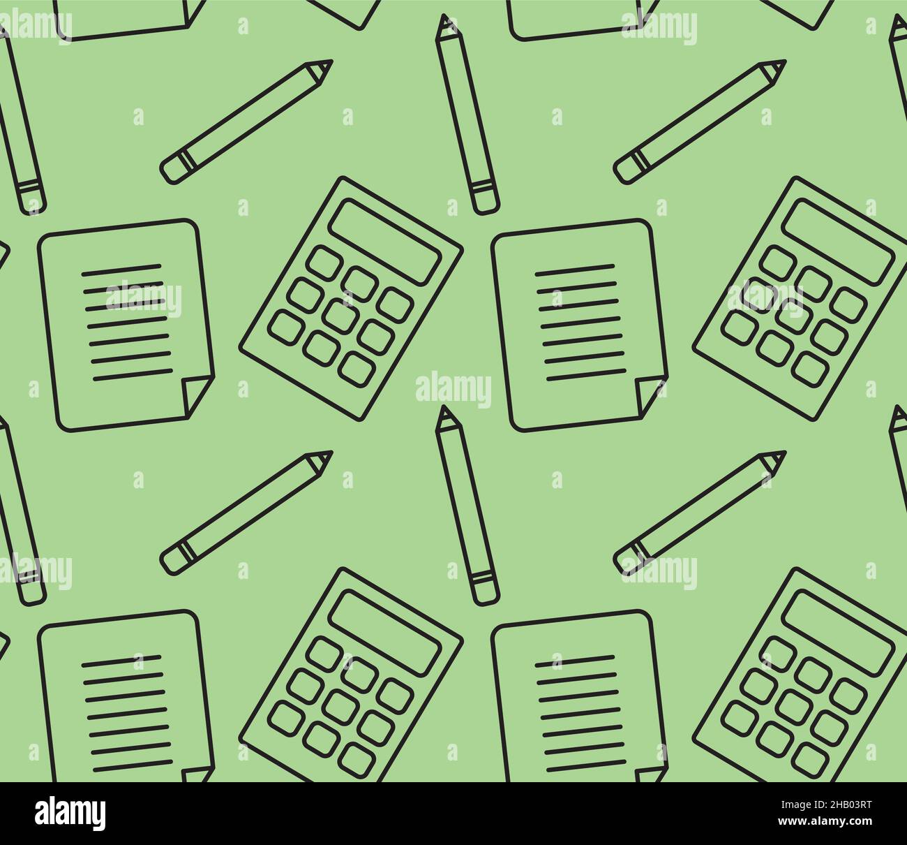 calculator and pencils background design Stock Vector Image & Art - Alamy
