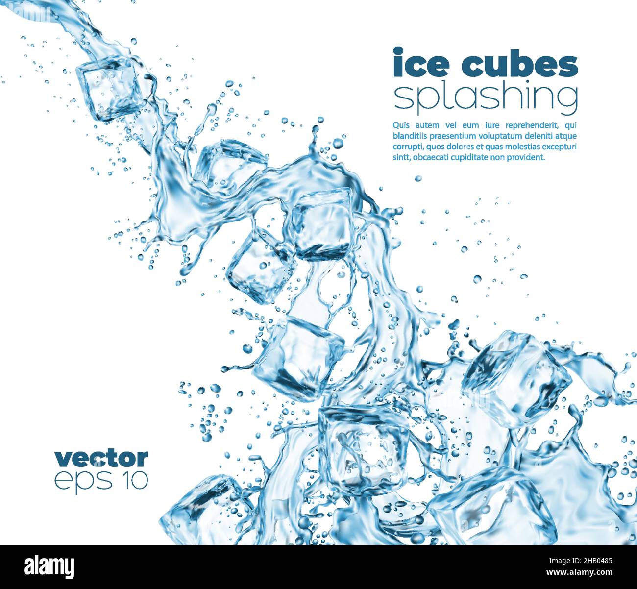 Crystal cascade Stock Vector Images - Alamy