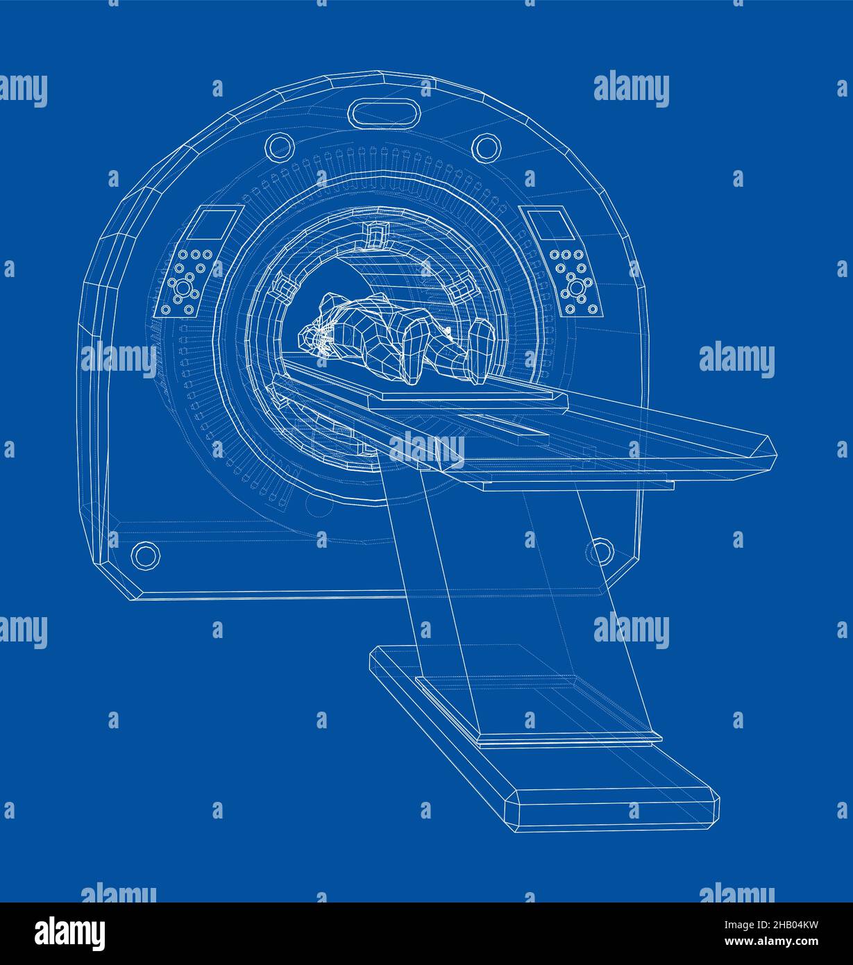 Female Patient Lying on a CT or MRI Scan Stock Photo - Alamy