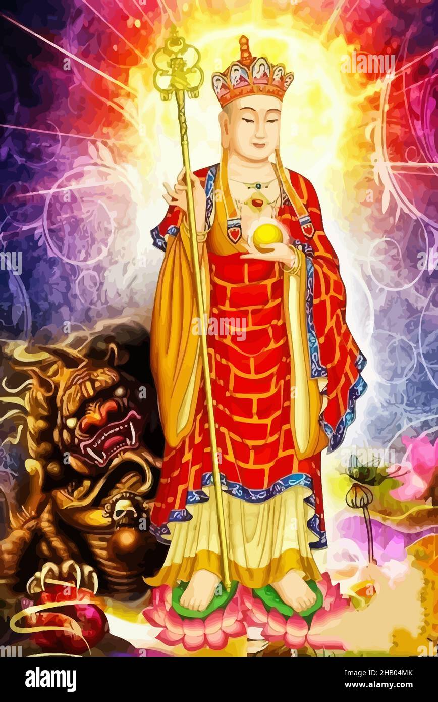 buddha peace wisdom meditating enlighted position illustration Stock ...