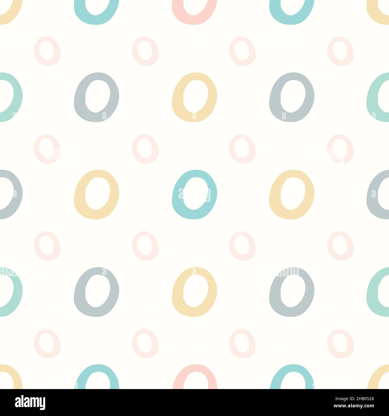Dot pattern background. Cute abstract vector seamless repeat of hand ...