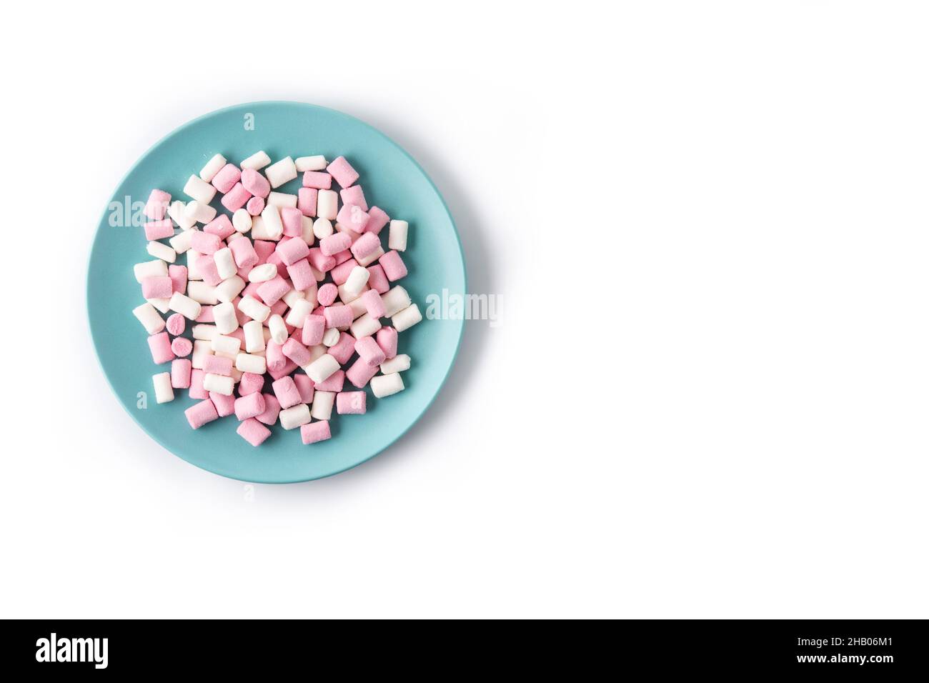 Sweet marshmallows topping isolated on white background Stock Photo - Alamy