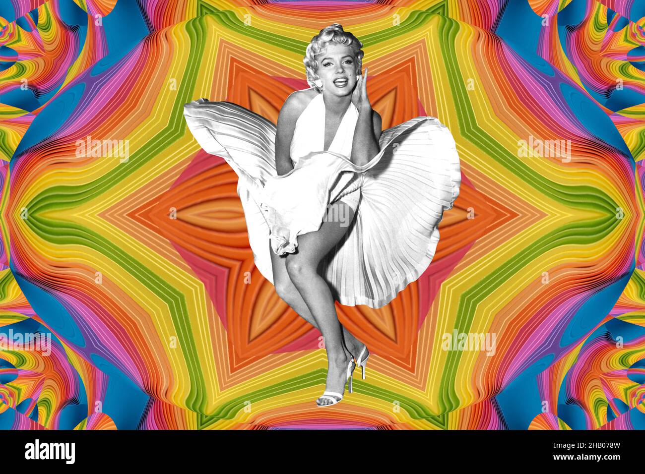 Marilyn Monroe - Pop Culture Icon- Contemporary Poster Design Stock ...
