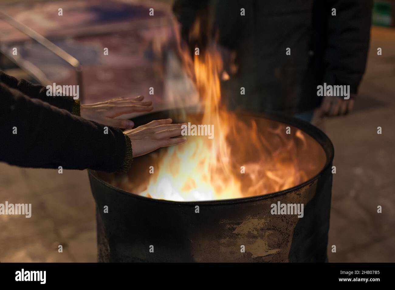Burn barrel man hi-res stock photography and images - Alamy