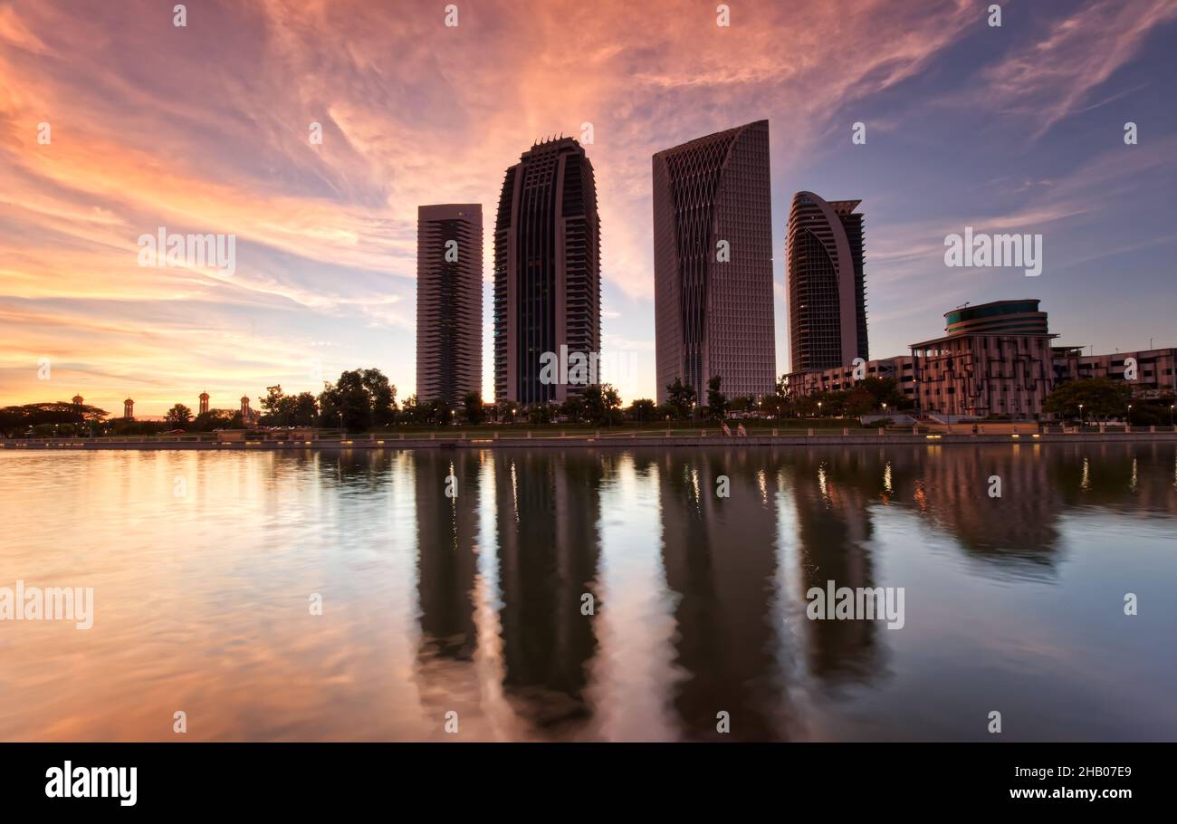 Putrajaya architecture building and bridge Stock Photo - Alamy
