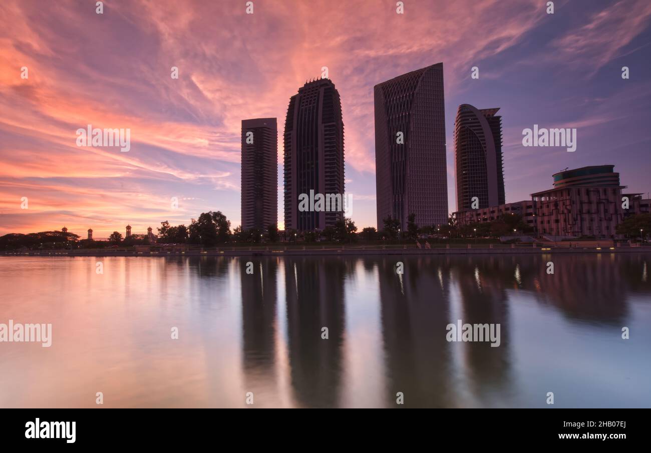 Putrajaya architecture building and bridge Stock Photo - Alamy