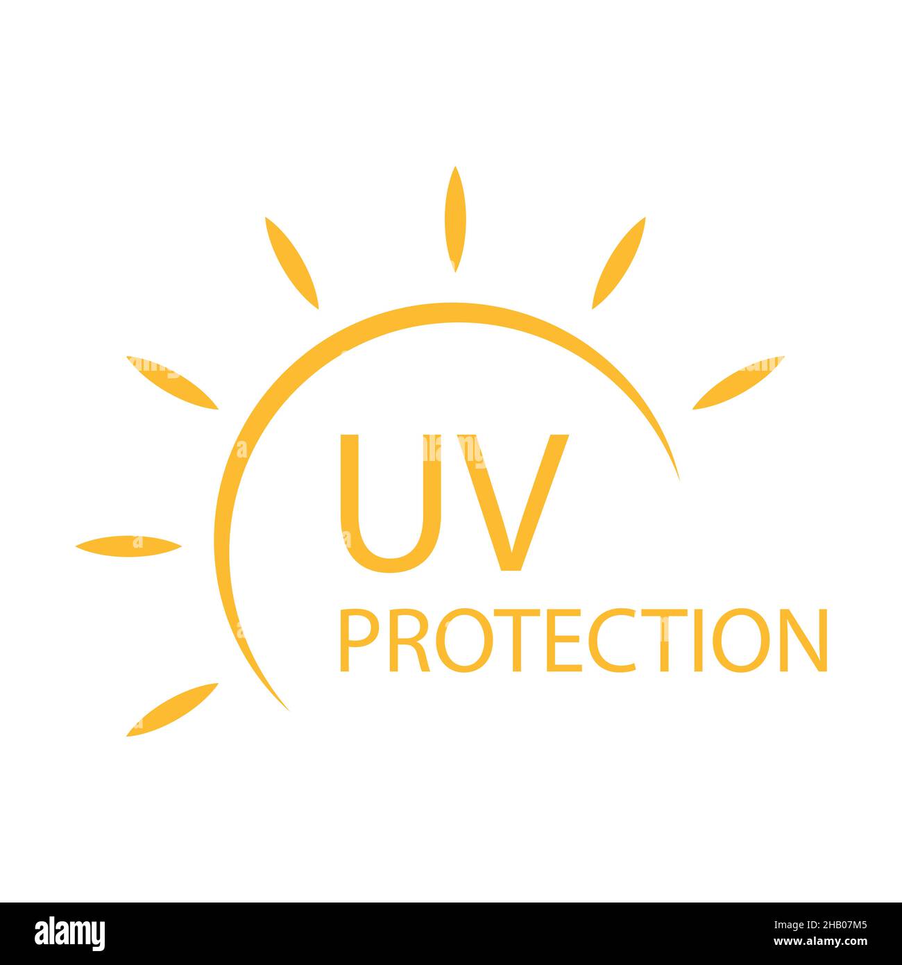 UV radiation icon vector solar ultraviolet light symbol for graphic ...