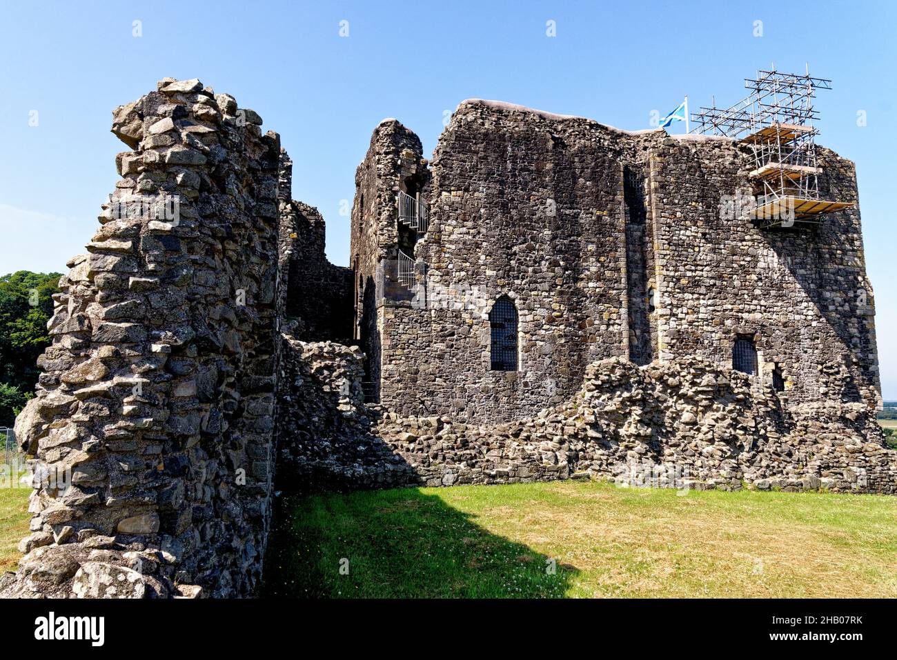 Dundonald Castle, South Ayrshire, Scotland, UK - 22nd of July 2021. The ...
