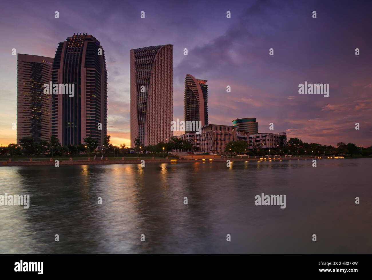 Putrajaya building at golden hour Stock Photo - Alamy