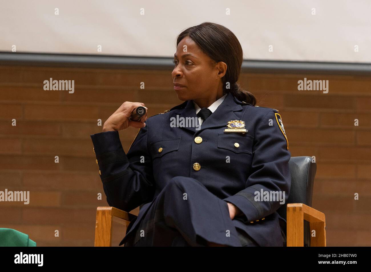 New York, United States. 15th Dec, 2021. Chief of Patrol Juanita Holmes ...
