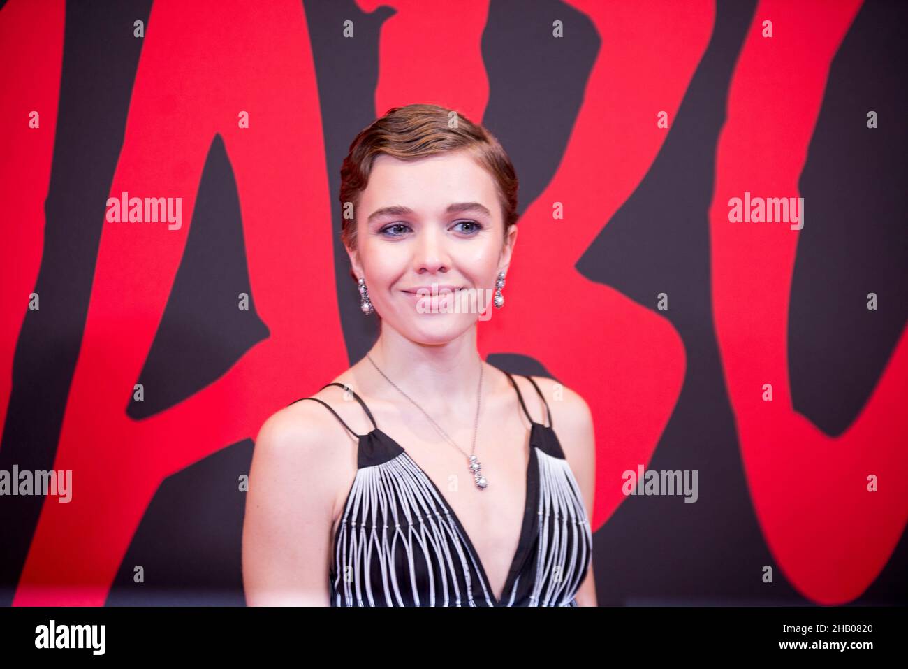 Carolina Sala attends the premiere of the movie "Diabolik" at Cinema ...