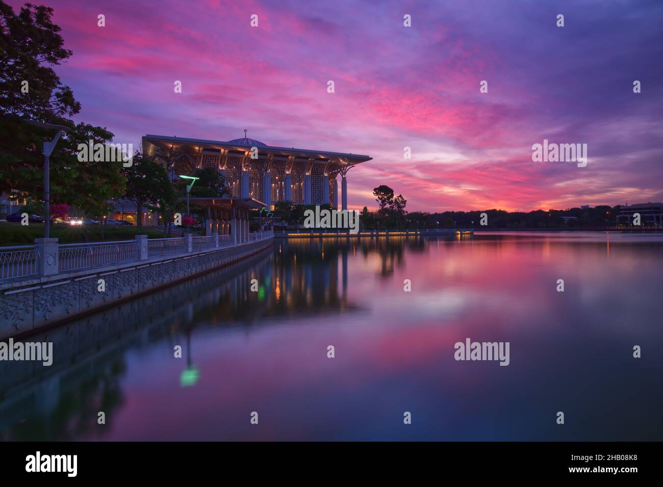 Putrajaya architecture building and bridge Stock Photo - Alamy