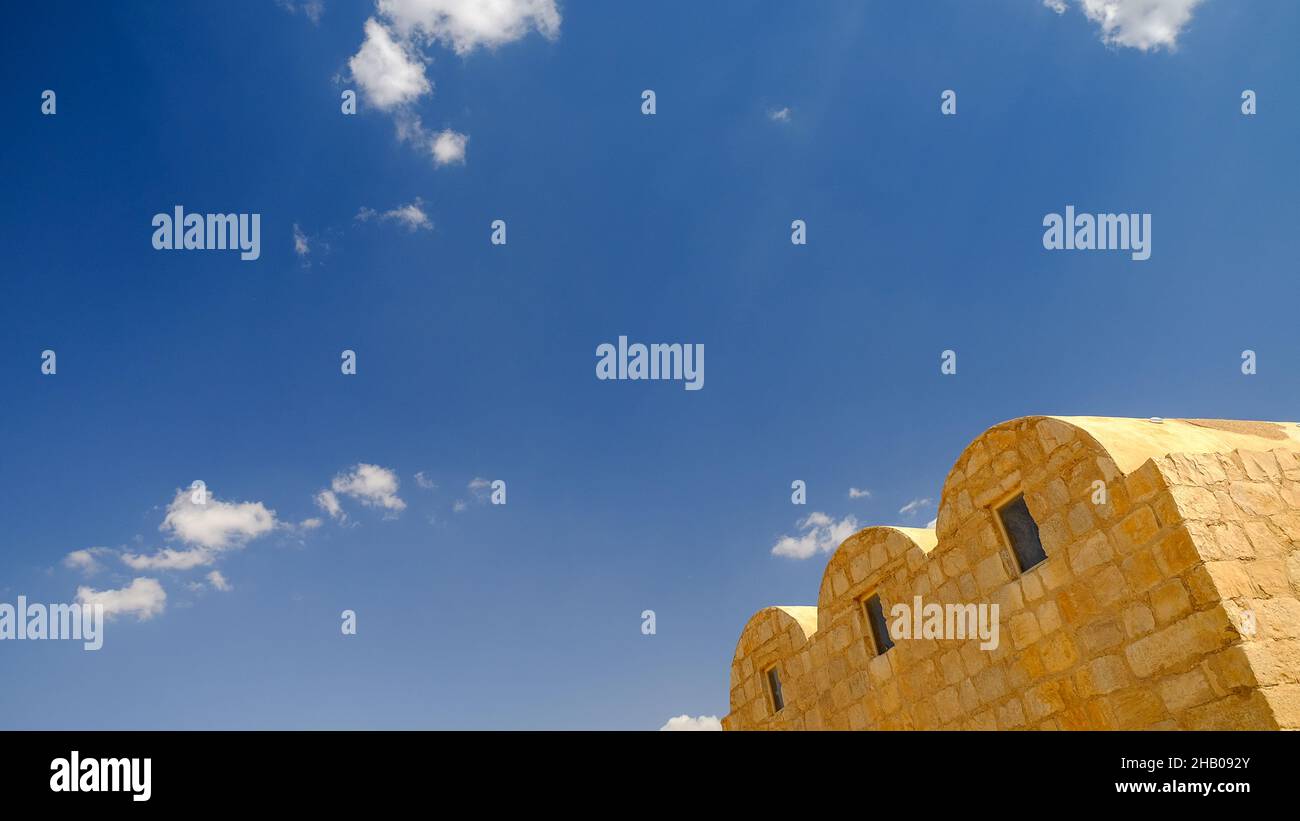 Historical Quseir Amra desert castle in Jordan Stock Photo - Alamy