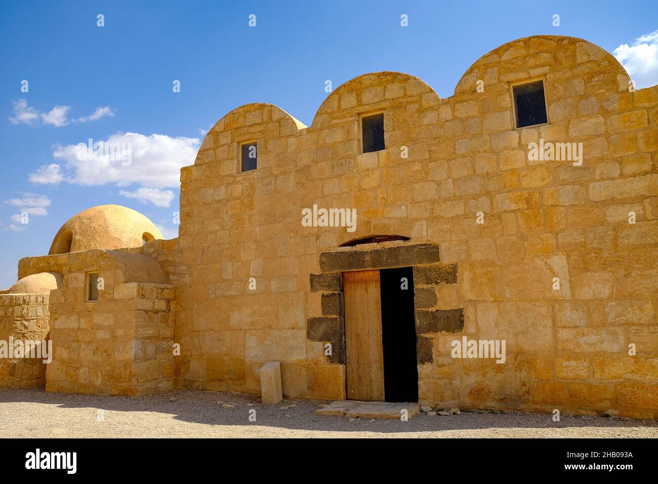 Historical Quseir Amra desert castle in Jordan Stock Photo - Alamy