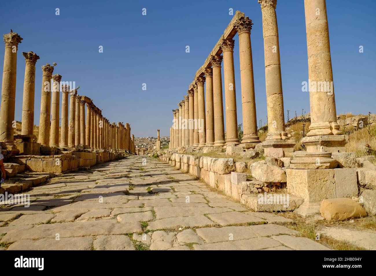 Historical constructions of Jerash in Jordan Stock Photo - Alamy