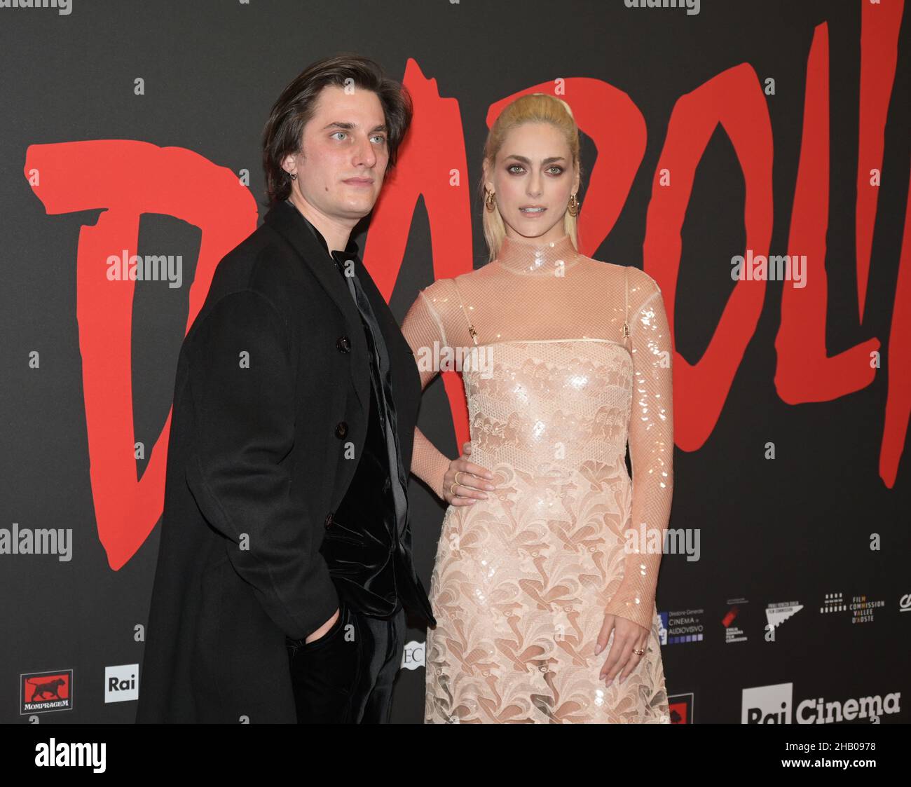 Milan, Italy. 16th Dec, 2021. Milan, Italy Odeon The Space Cinema Diabolik the film by Manetti ...